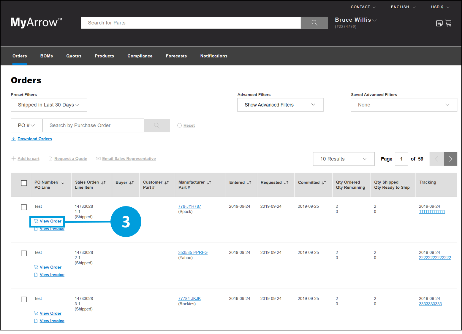 MyArrow Training - Request a Return or Quality Issue