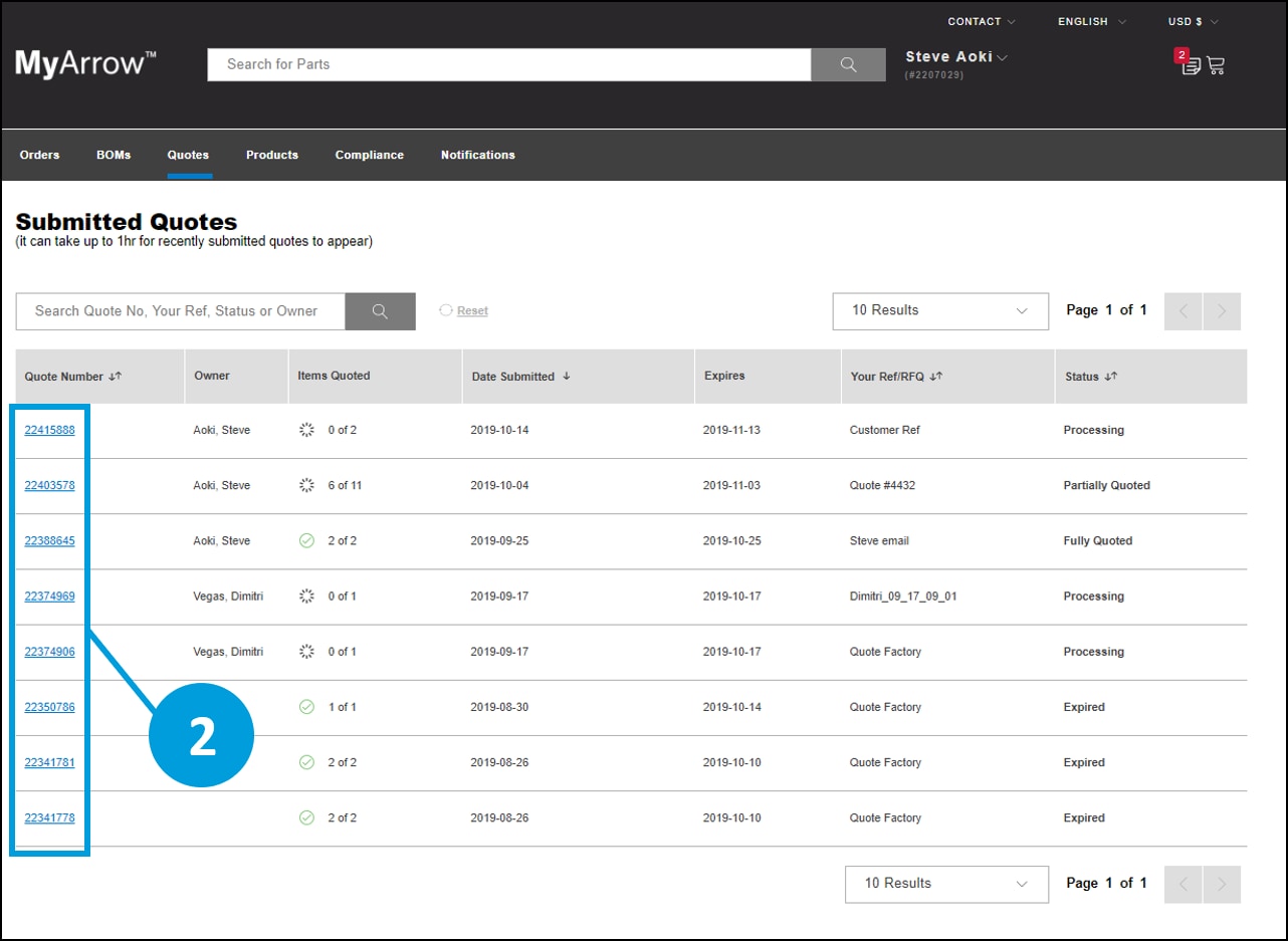 MyArrow Training - Resubmit Expired Quotes Online