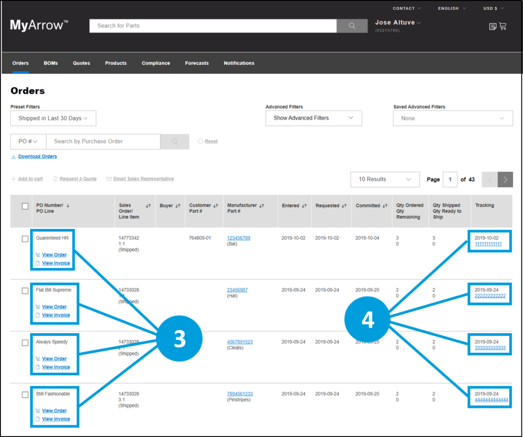 MyArrow Training - How to Track Shipments from Your Orders Page