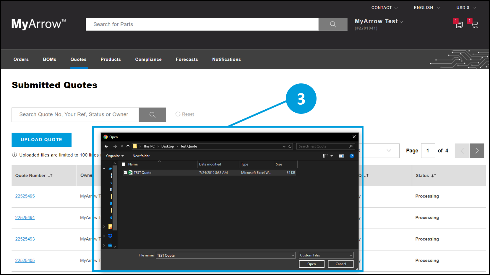 How to Upload Quotes in Seconds - MyArrow Training