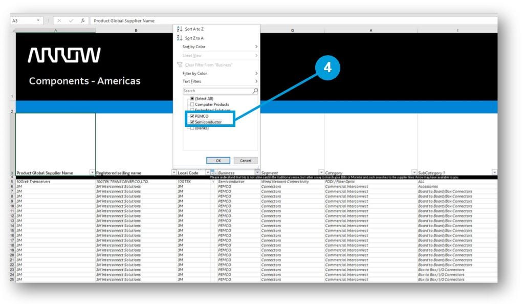 MyArrow | North America Linecard